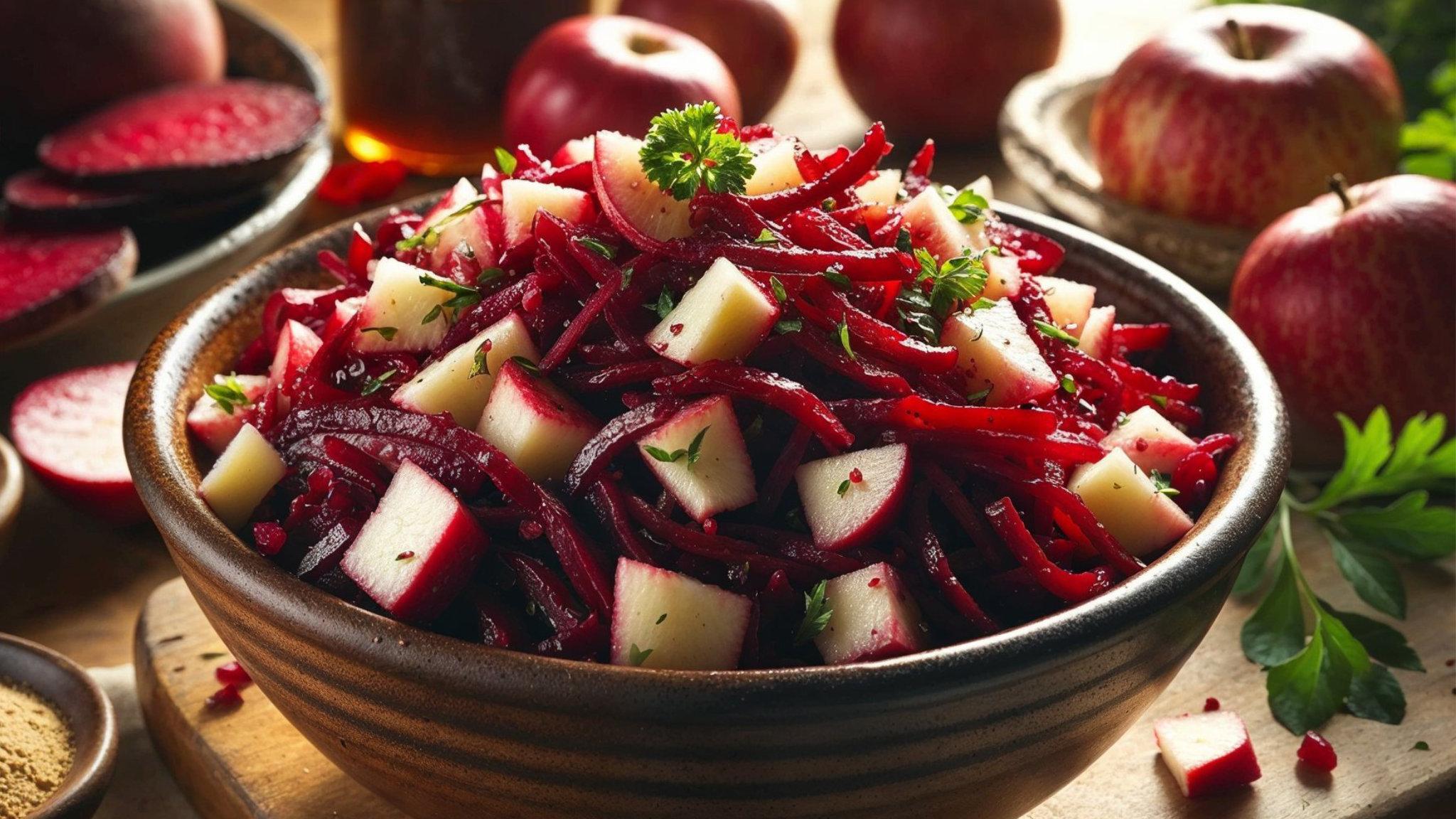 Beet and Apple Salad | Healthy in a SNAP